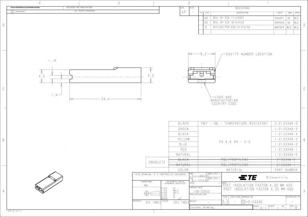 TE Connectivity 1-2133346-4 controlled drawing