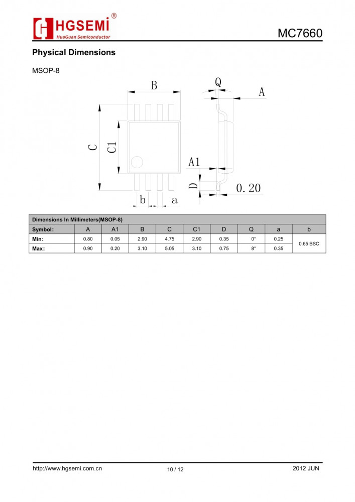 MC7660 datasheet page 10