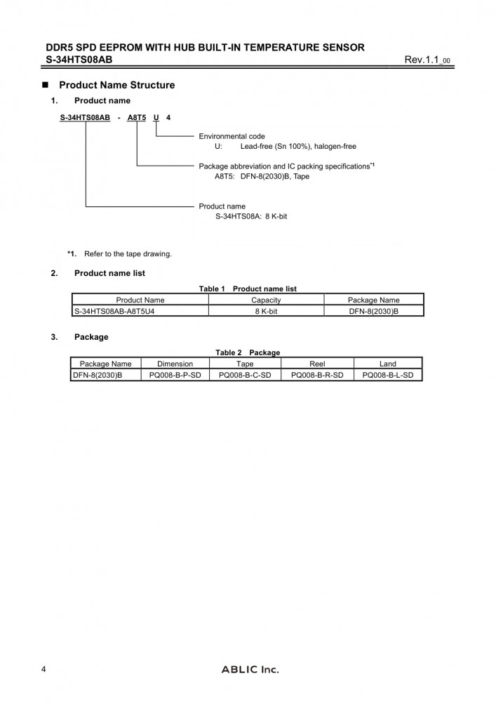 S-34HTS08AB datasheet page 4