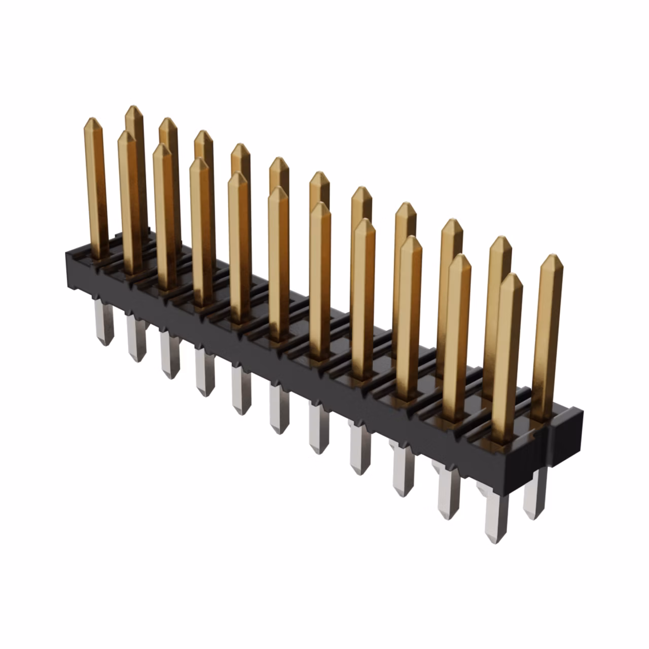 2.00mm Pitch Milli-Grid Header, Vertical, Through Hole, 22 Circuits, 0.38µm Gold (Au) Plating, Mating Pin Length 5.50mm, Tail Length 2.60mm, Tray, Lead-Free for sale