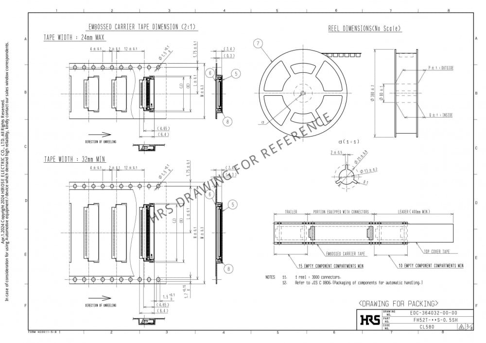 HRS FH52T technical drawing page 3