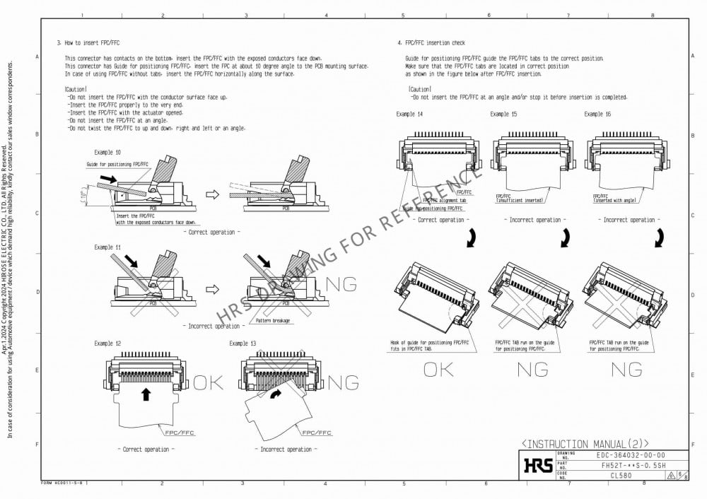 HRS FH52T handling instruction page 6