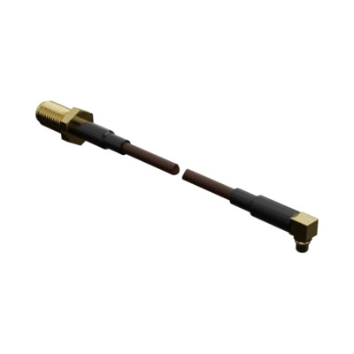 SMA Straight Bulkhead Jack to MMCX Right-Angle Plug on RG-316 Cable, 457.20mm Length, 50 Ohms for sale