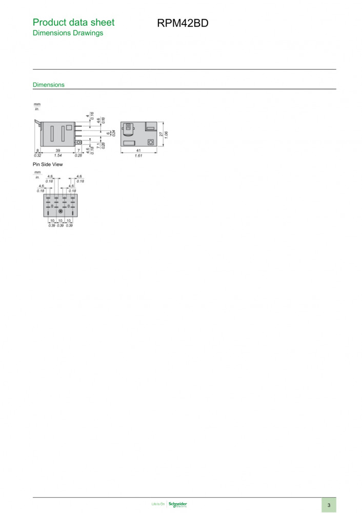 RPM42BD technical document page 3