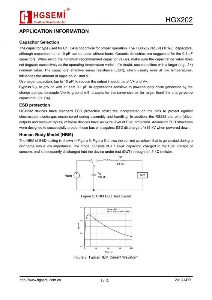 HGX202EIN datasheet page 8
