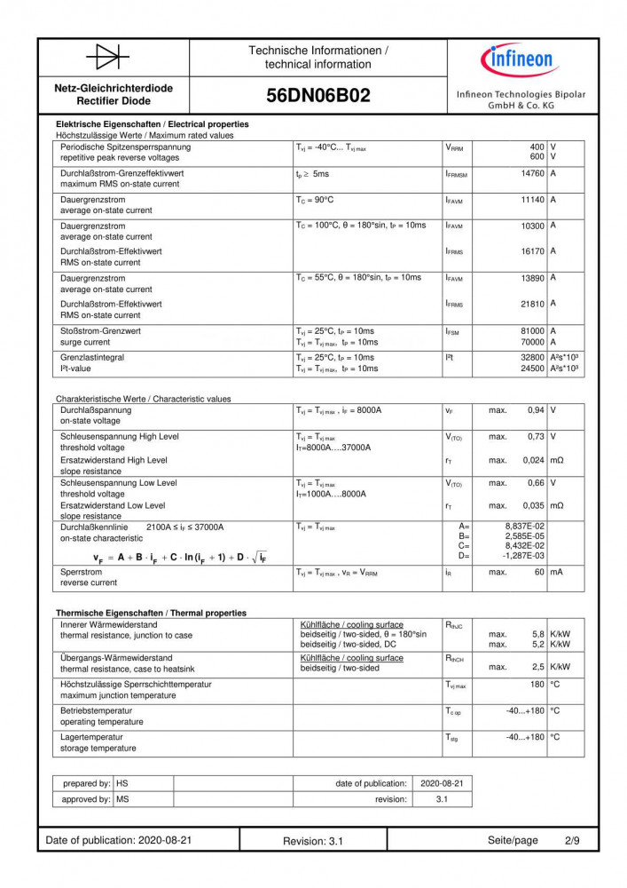56DN06B02 technical document page 2