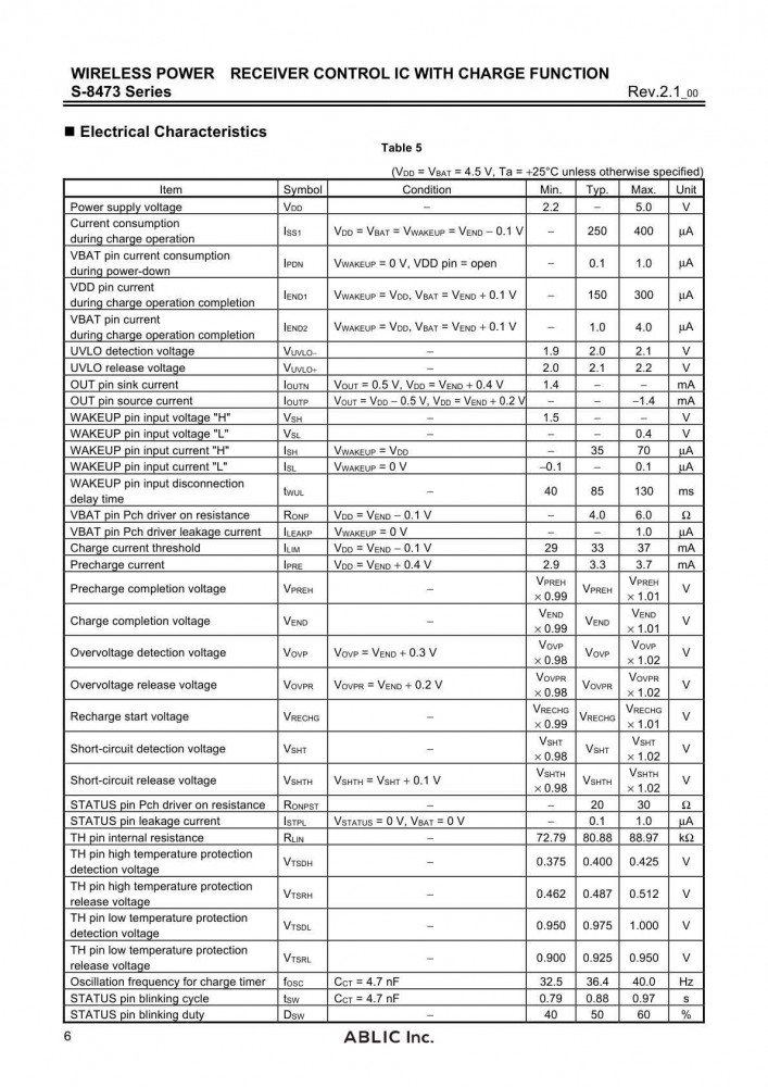 S-8473 datasheet page 6