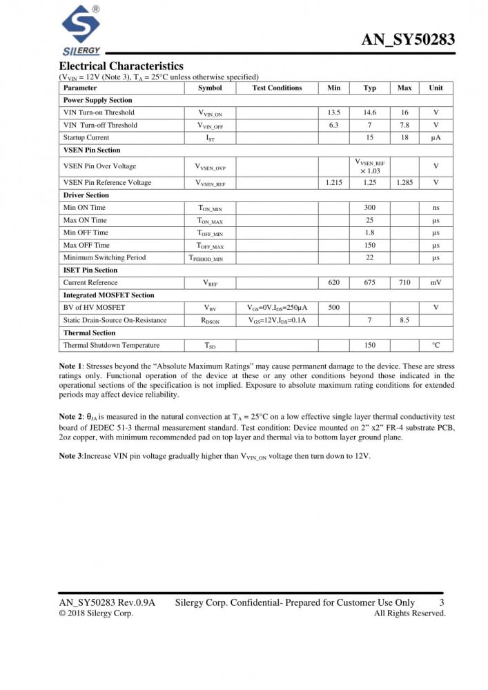 SY50283FAC datasheet page 3