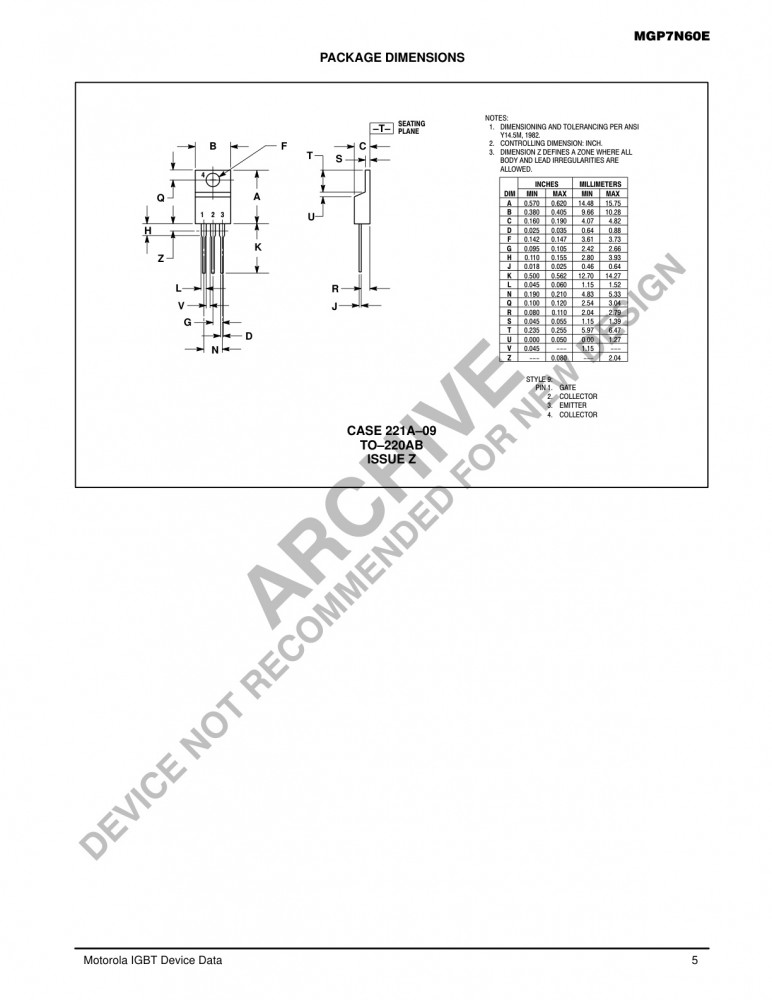 MGP7N60E datasheet page 5