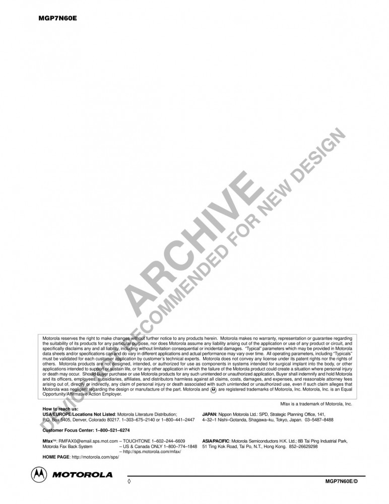 MGP7N60E datasheet page 6
