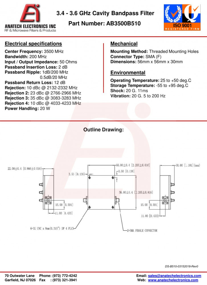 AB3500B510 technical document page 1