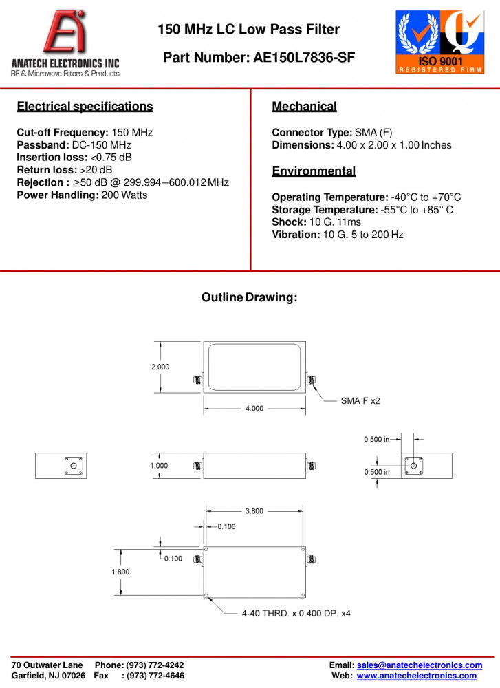 AE150L7836-SF technical document page
