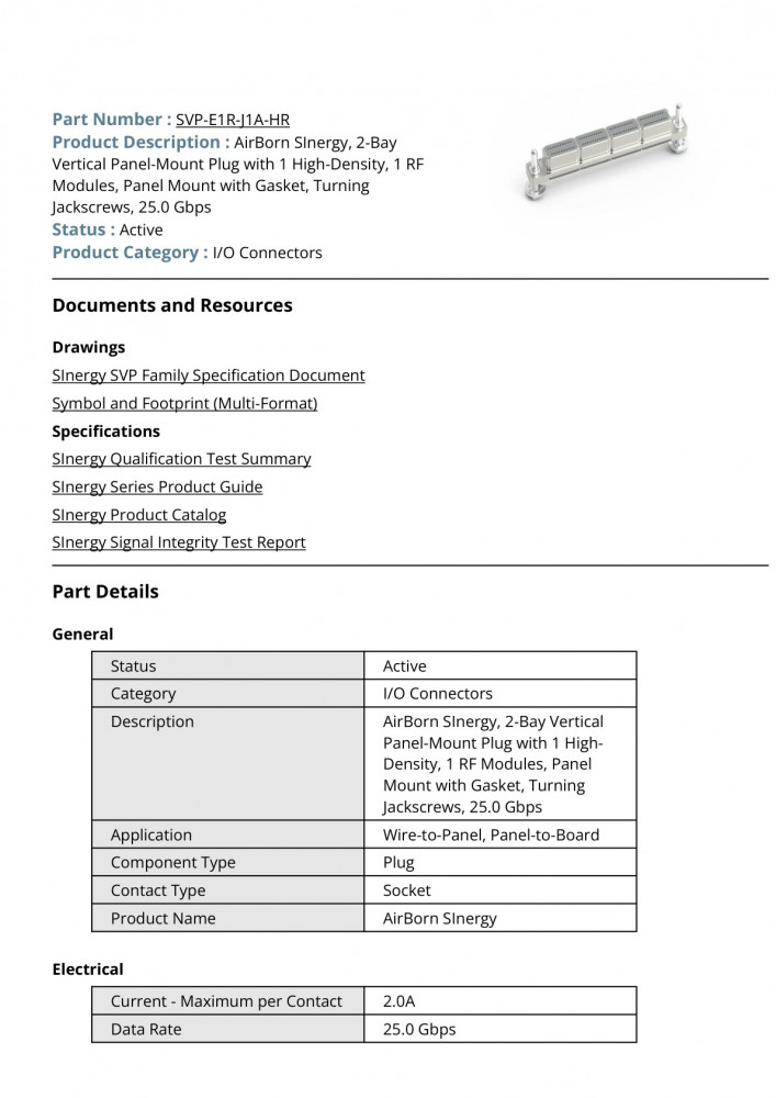 SVP-E1R-J1A-HR technical document image, page 1