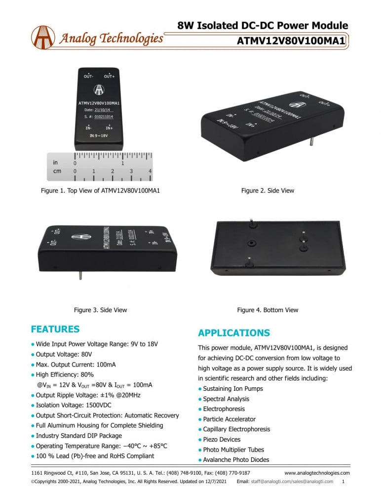 ATMV12V80V100MA1 datasheet page 1