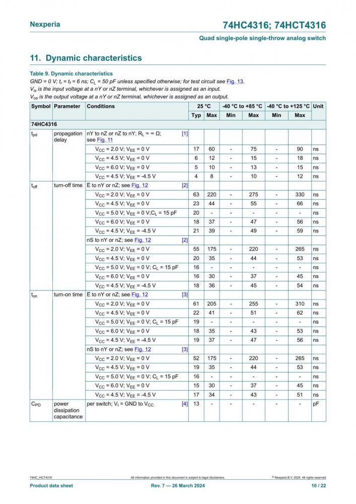74HC4316PW,118 datasheet page 10