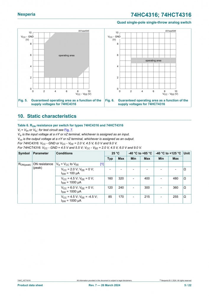 74HC4316PW,118 datasheet page 5