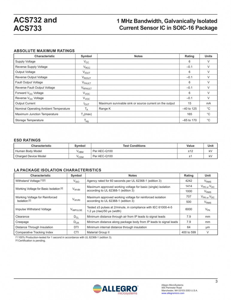 ACS732 datasheet page 3
