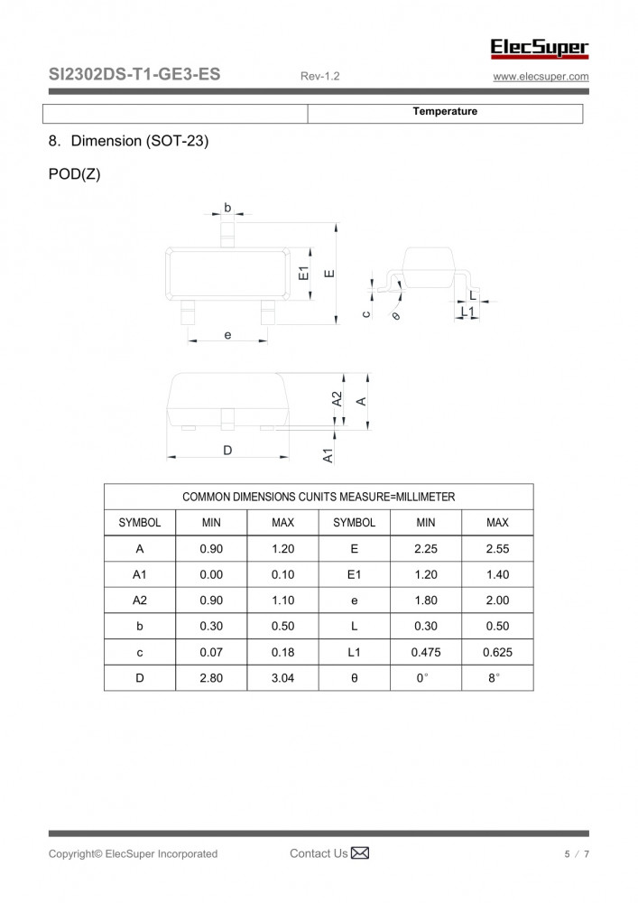 SI2302DS-T1-GE3-ES datasheet page 5