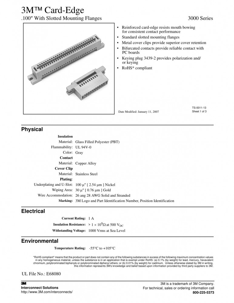 3M 3666-0002 technical document page 1