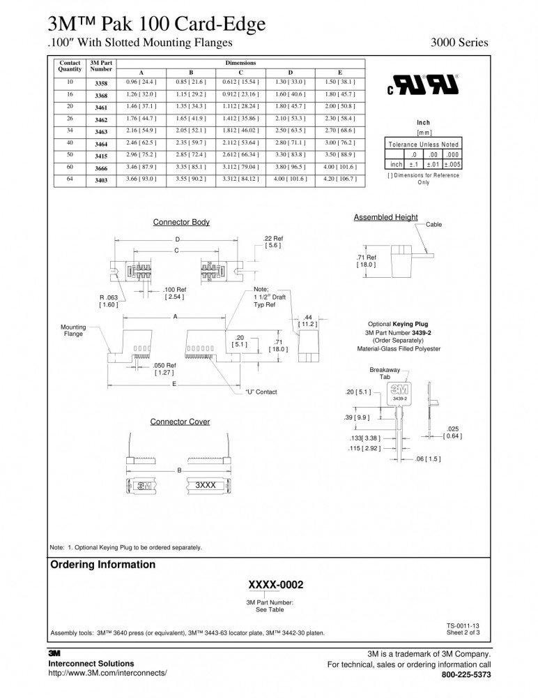 3M 3666-0002 technical document page 2