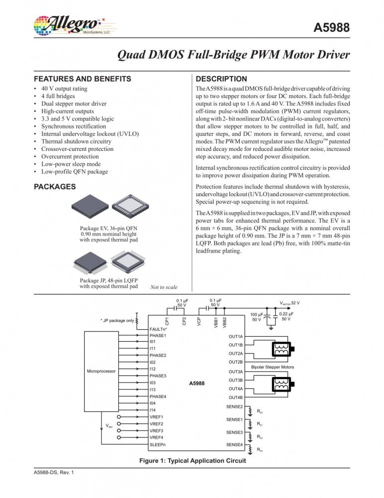 A5988 datasheet page 1