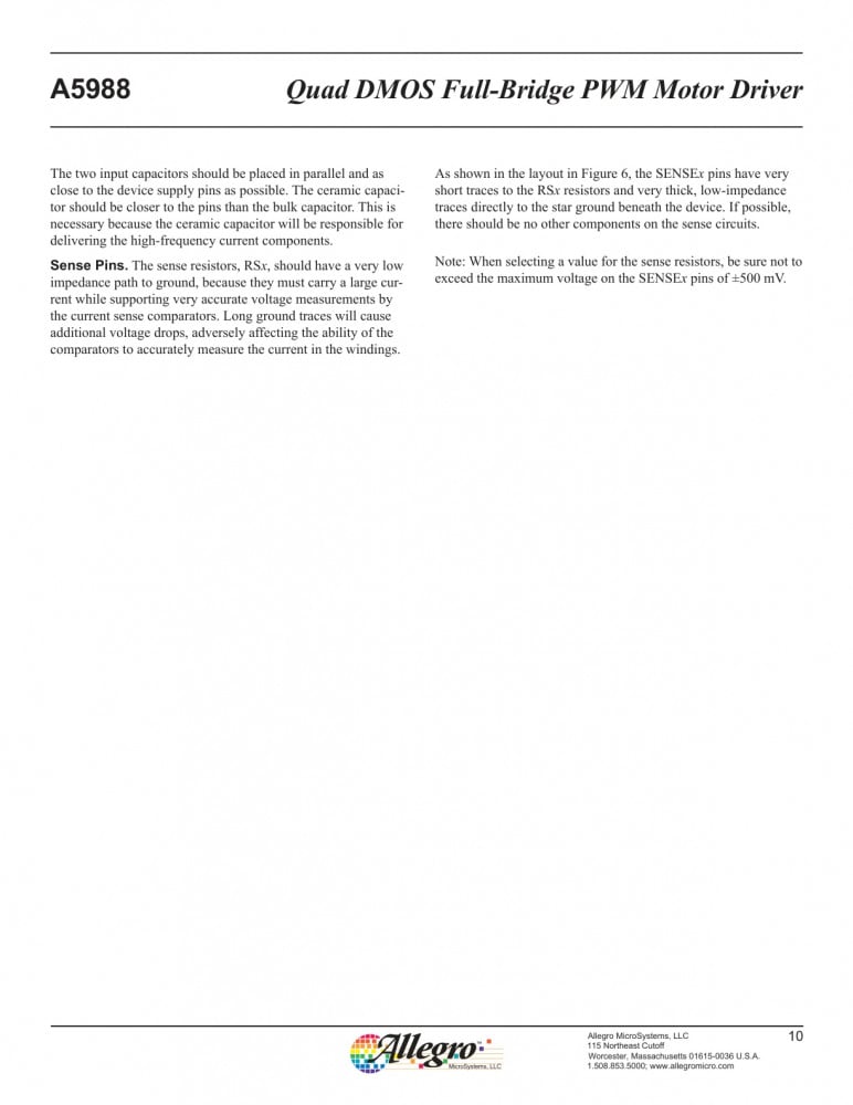 A5988 datasheet page 10