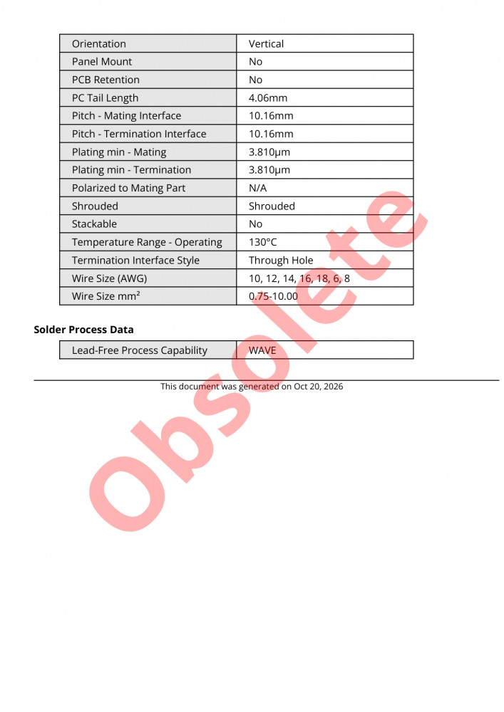 MOLEX 399700105 technical document page 3