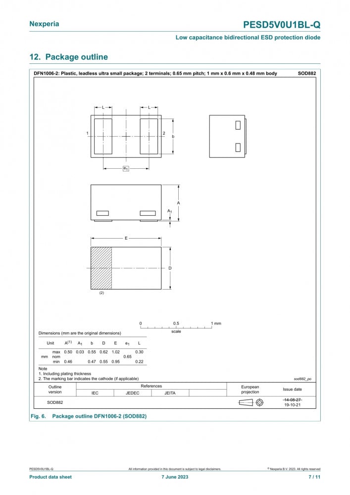 PESD5V0U1BL-QYL datasheet page 7