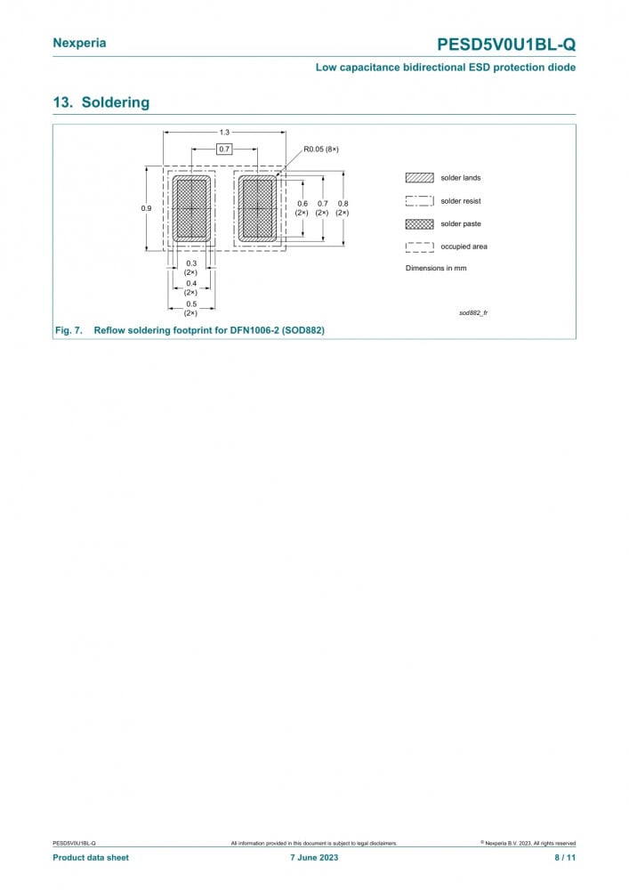 PESD5V0U1BL-QYL datasheet page 8