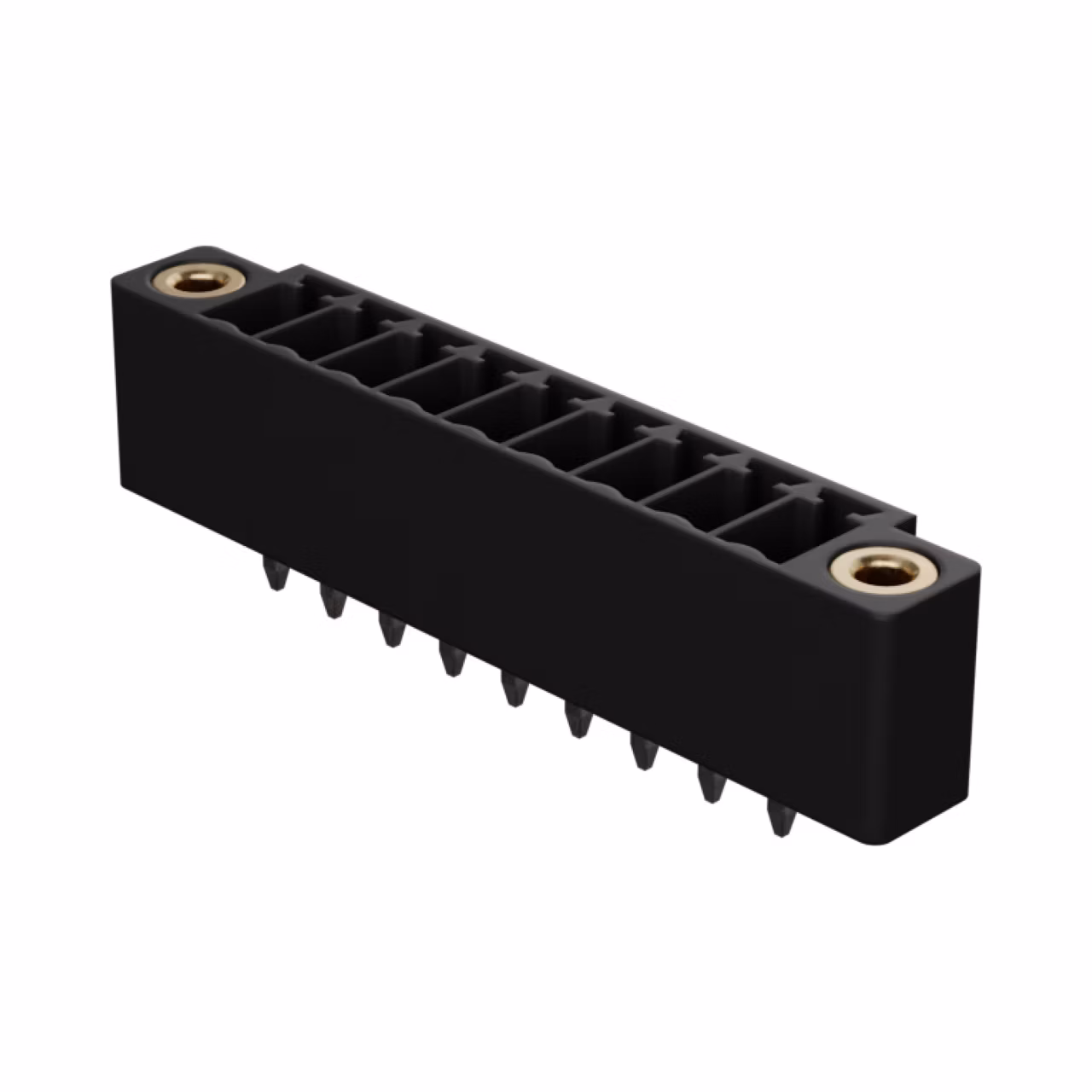3.50mm Pitch Eurostyle Vertical PCB Header, with Threaded Retention Inserts, 9 Circuits for sale