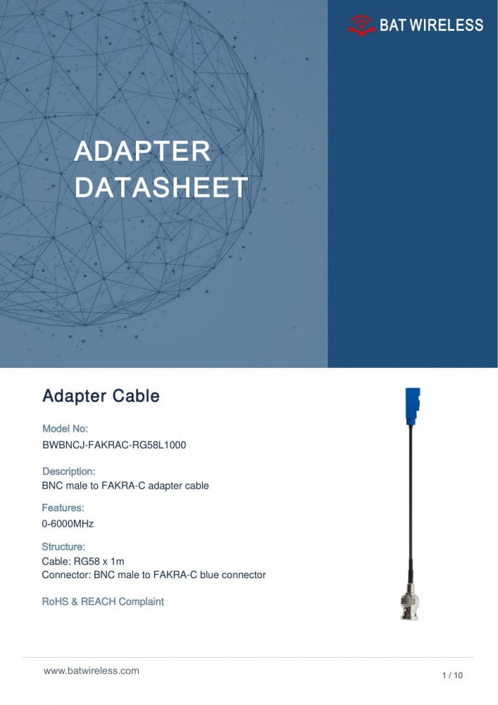BWBNCJ-FAKRAC-RG58L1000 datasheet page 1