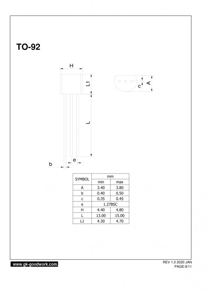 GOODWORK HT7530 datasheet page 9