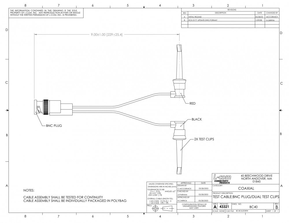 L-com BC40 technical document preview