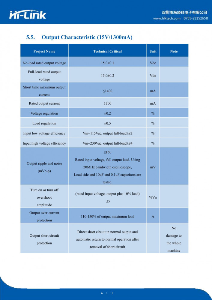 HLK-20M09L datasheet page 8