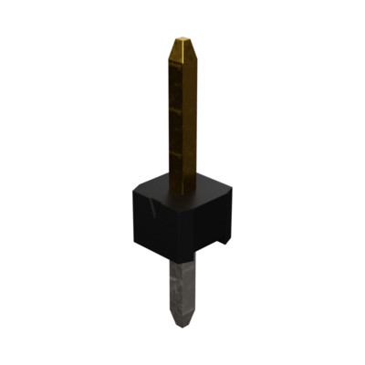 2.00mm Pitch Milli-Grid Header, Vertical, Through Hole, Breakaway, 1 Circuit, 0.50 µm Gold (Au) Plating, Mating Pin Length 4.00mm, Tail Length 2.70mm, Lead-Free for sale