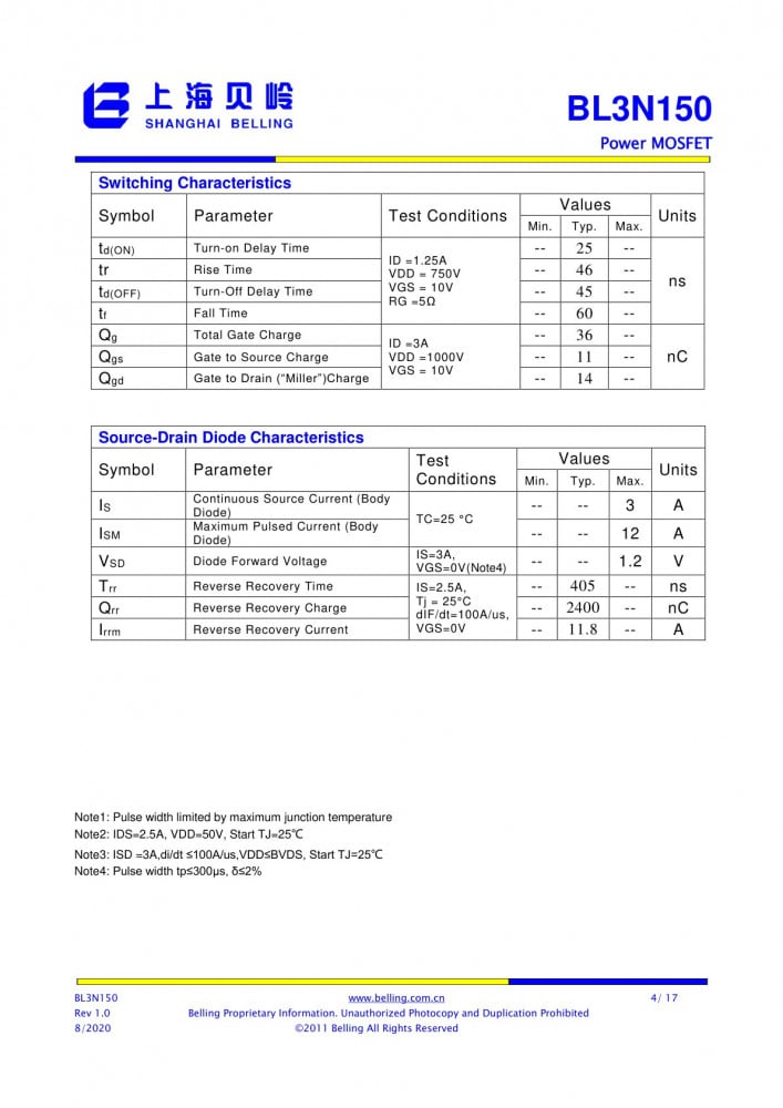 BL3N150-B datasheet page 4