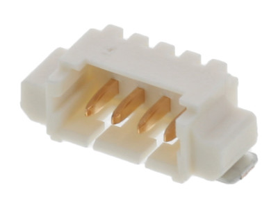1.25mm Pitch, PicoBlade PCB Header, Single Row, Right-Angle, Surface Mount, 0.38µm Gold (Au) Plating, Friction Lock, 9 Circuits, Natural, Tape and Reel