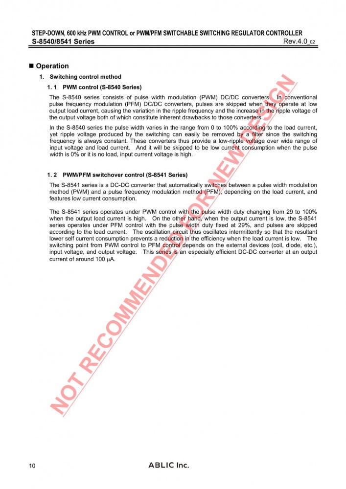 S-8540D00FN-IMBT2G datasheet page 10