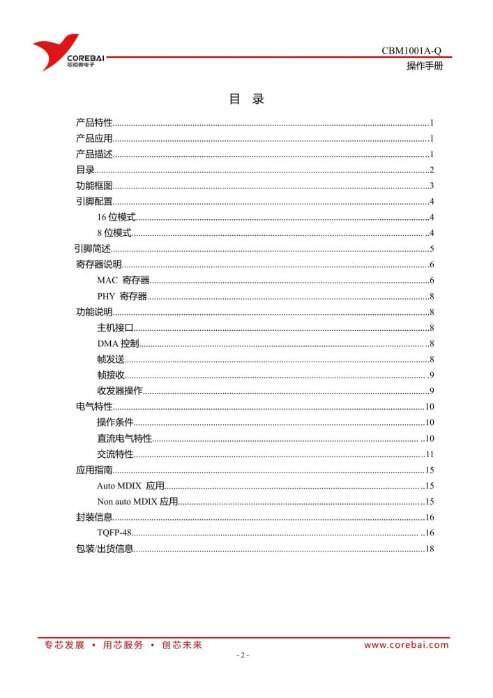 CBM1001A-Q datasheet page 2