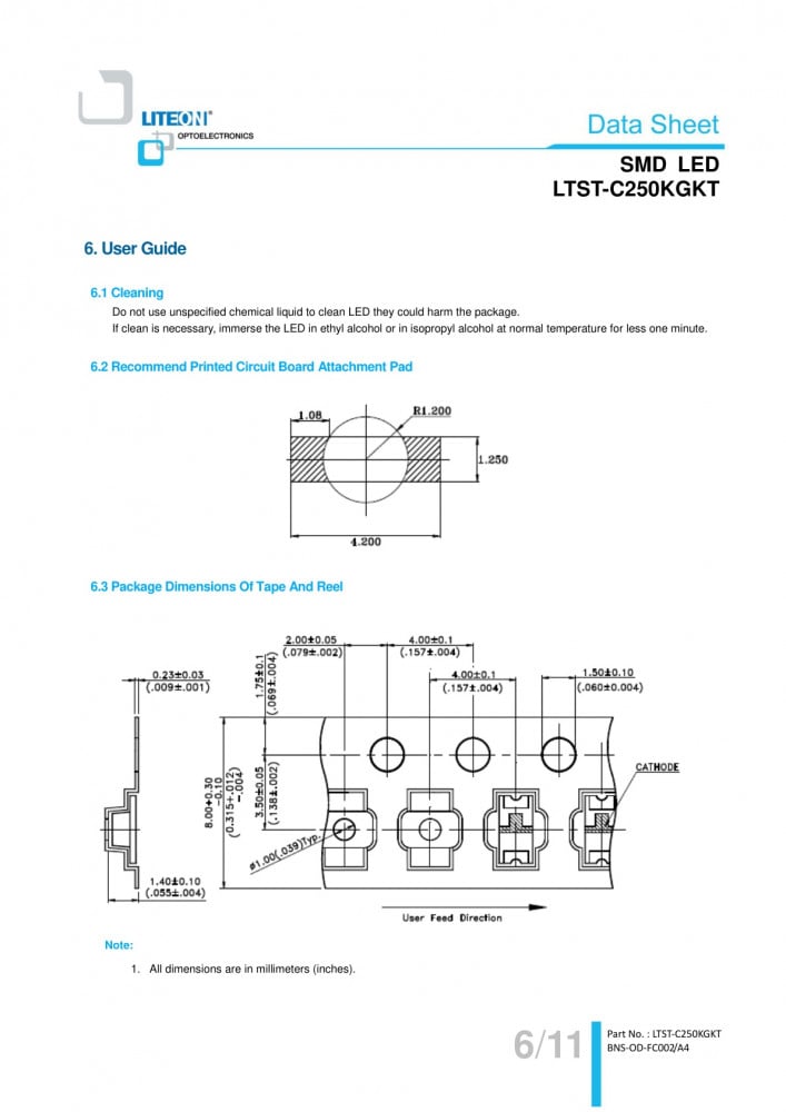 LTST-C250KGKT datasheet page 7