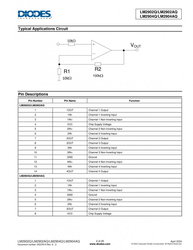 LM2902Q datasheet page 2