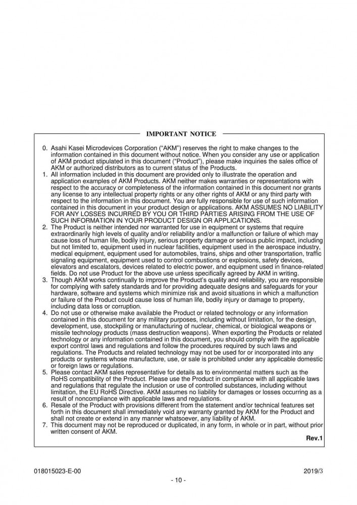 AK9730AJF21 datasheet page 10