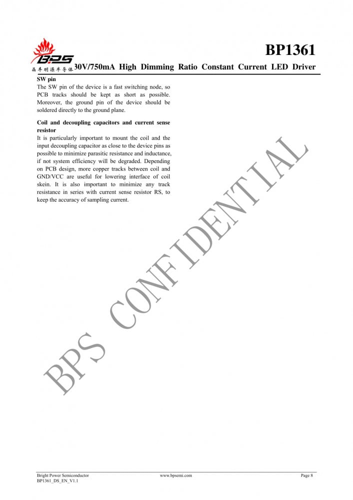BP1361 datasheet page 8