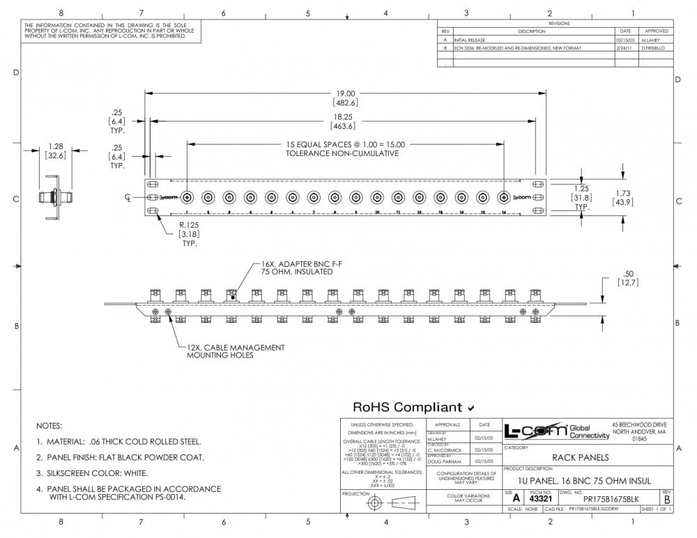 PR175B1675BLK technical document preview