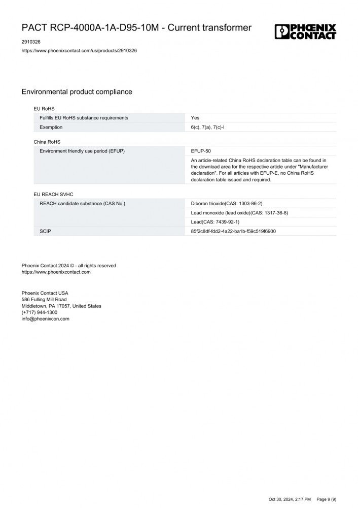 Phoenix Contact 2910326 technical document page 9