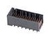 Impact 100 Ohm 2 Pair Vertical Backplane Header, Unguided, Dual Endwall,  16 Columns, 96 Circuits, Pin Length 4.90mm, Plated Through Hole Dimension 0.39mm, Lead-Free