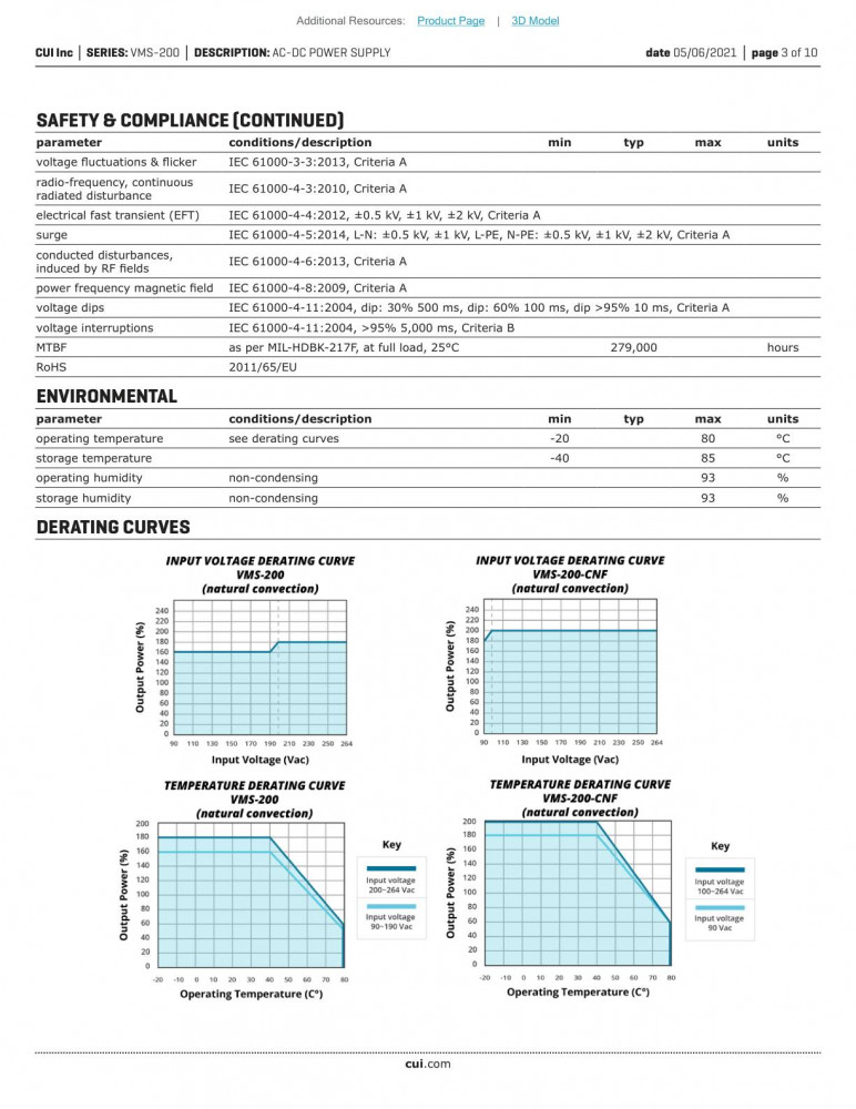 VMS-200 datasheet page 3