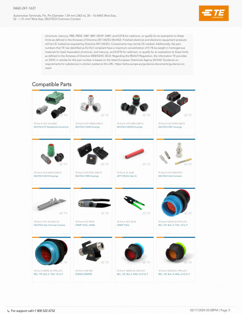 0460-247-1631 technical document page 3