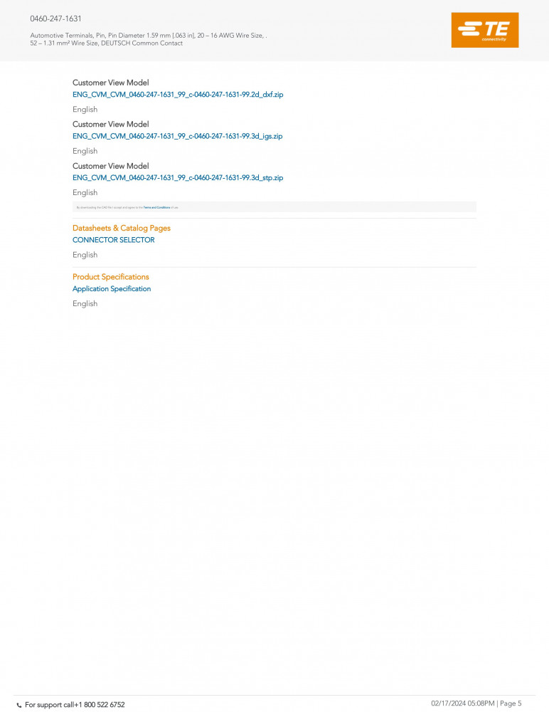 0460-247-1631 technical document page 5