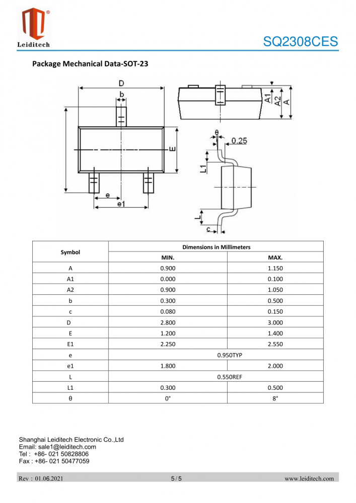 SQ2308CES datasheet page 5